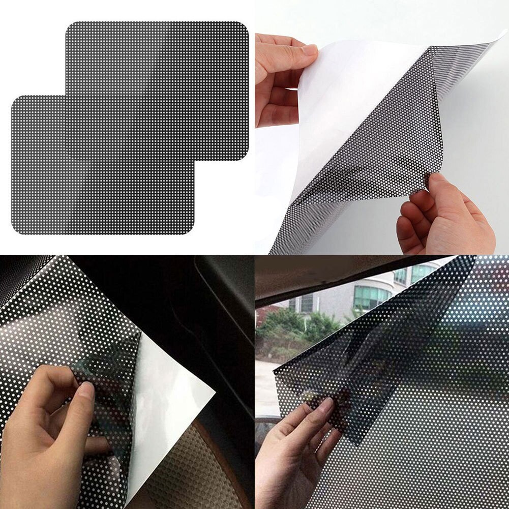 4x For Honda Car SUV Rear Side Window Sun Shade Static Cling Mesh ...