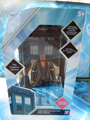 DOCTOR WHO FIGURE * FUGITIVE DOCTOR & TARDIS SET * 5" ACTION FIGURE SET ...