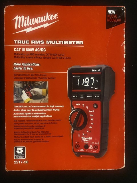 Milwaukee 221720 True RMS Digital Multimeter for sale online | eBay