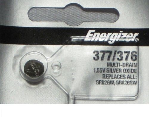 20 x FRESH Energizer 377 376 WATCH BATTERY SR626SW SR626W Silver Oxide ...