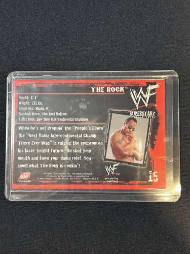 1998 Titan Sports The Rock WWF Rookie Card #15 | eBay