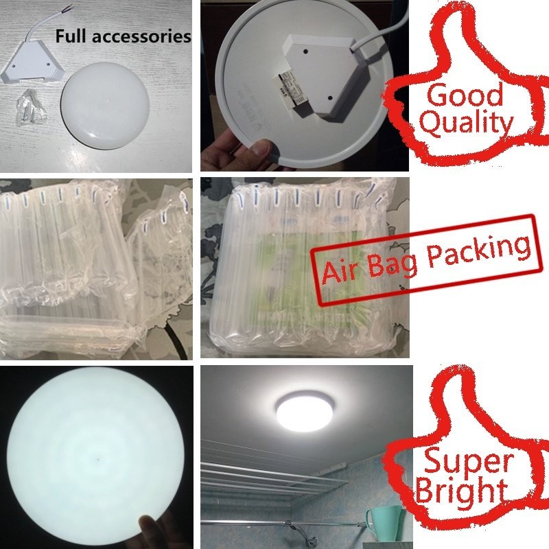 48W LED Ceiling Light Round Lights Bathroom Kitchen Living Room Shop ...