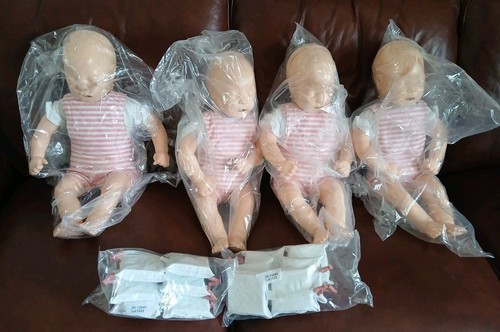 4 New LAERDAL BABYANNE Infant CPR Training Manikins Mannequin + Lungs ...
