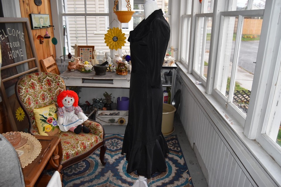 Vintage 1950s Little Black Dress Fit and Flare Cowl Neckline Taffeta ...