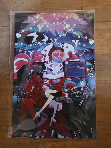 Hazbin Hotel Vox Velvette Holiday Poster 2025 the Vees Christmas ...