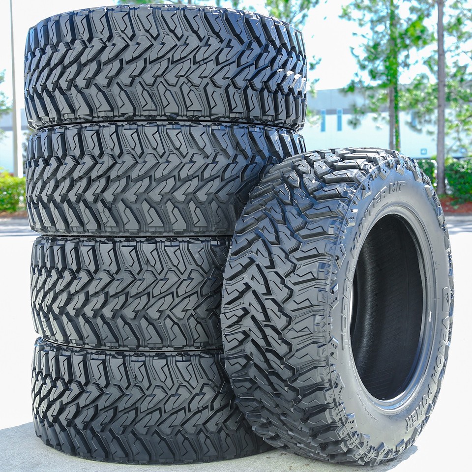 4 Tires Venom Power Terra Hunter M/T LT 33X12.50R17 Load E 10 Ply MT ...