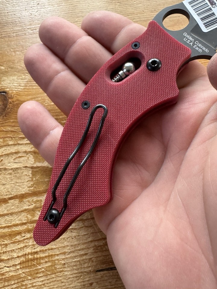 Spyderco Dodo Red St. Nicks Knife C80GPRDBK Exclusive DLC Factory ...