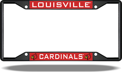 Louisville CARDINALS Black License Plate Frame | eBay