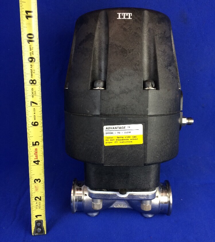 ITT 1820 DIA-FLO 1-1/2" SANITARY DIAPHRAGM VALVE W/ ITT ADVANTAGE ...