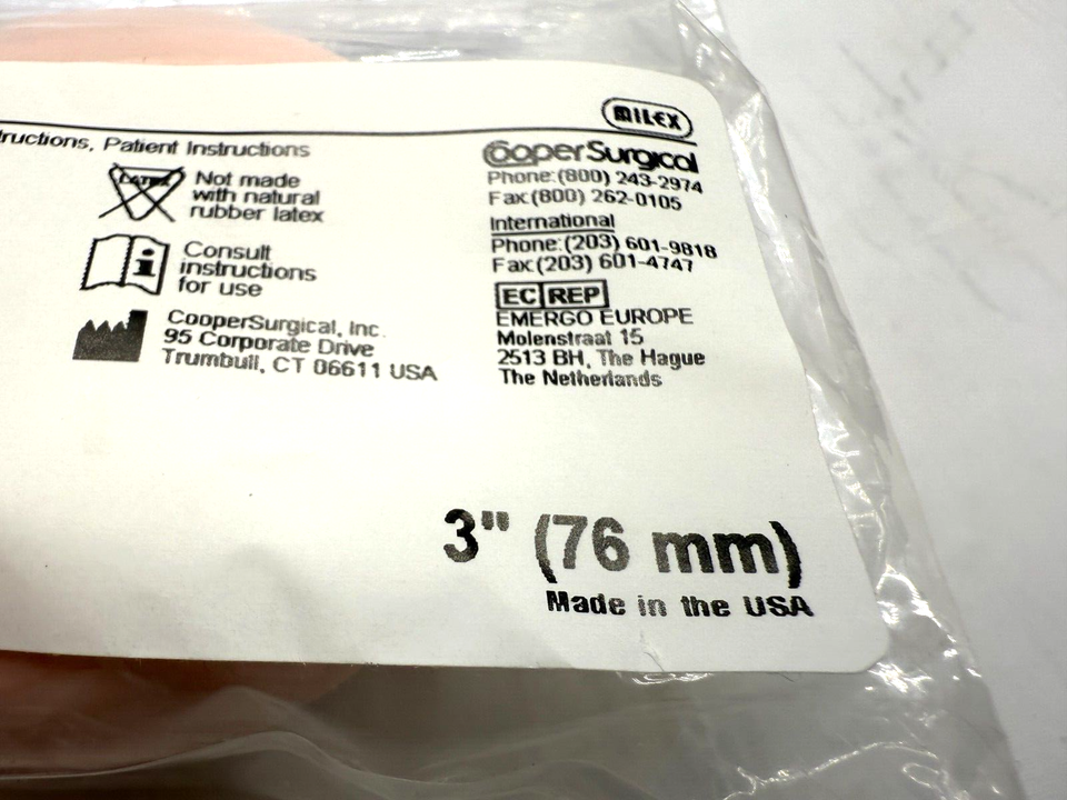 Cooper Medical Milex Pessary Ring With Support and Knob/Folding - Donut ...