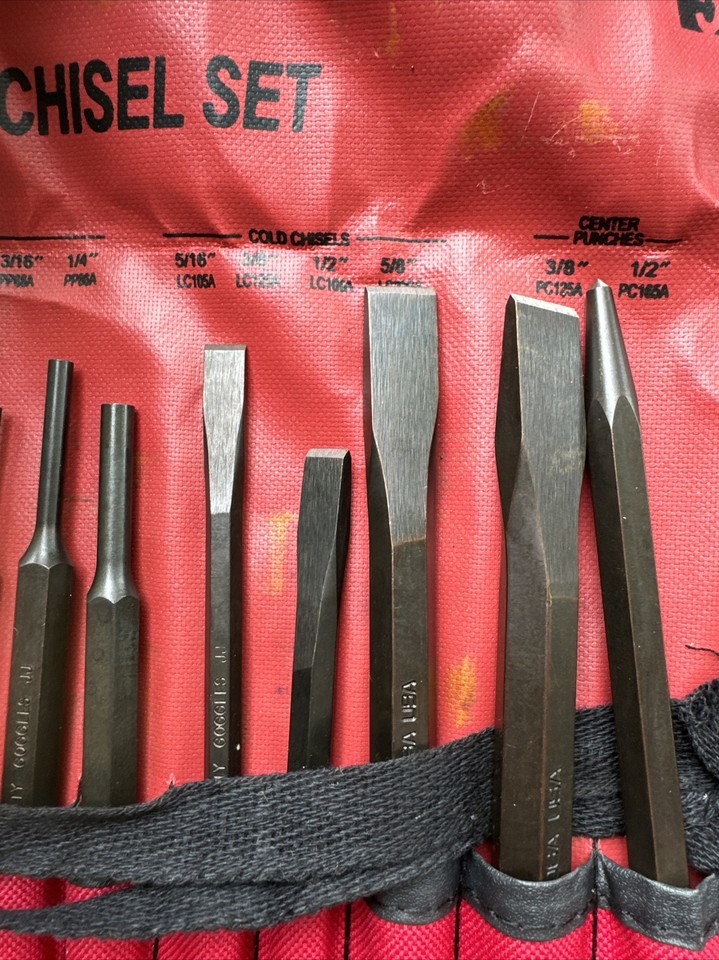 Matco Tools Punch Chisel Set 17-Piece Kit With Storage Pouch SPL17KA ...