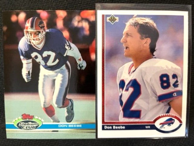 NFL - Don Beebe 1991 Topps Stadium Club & 1991 Upper Deck - Bills | eBay