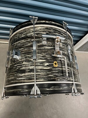 1966 Ludwig Black Oyster Pearl Club Date 20" Bass Drum. Beauty! | eBay