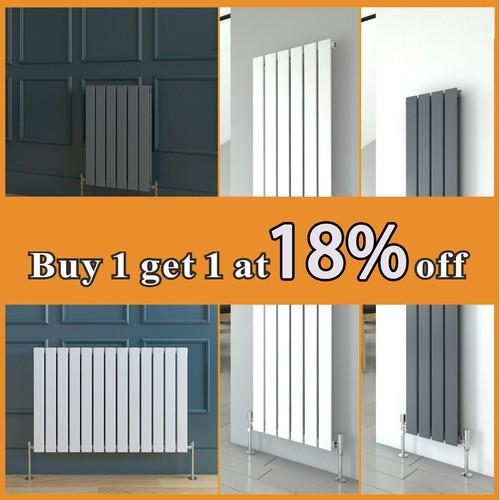 Vertical Horizontal Designer Bathroom Oval Column Radiator White ...