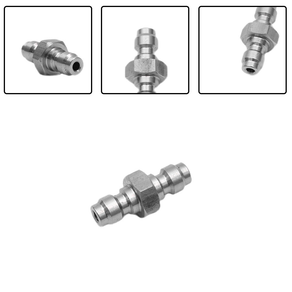 8mm Stainless Steel Double Male To Male Connect PCP Adaptor For Foster ...