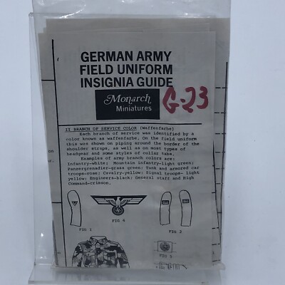 Monarch Miniatures G23 WWII German Soldier Army Metal Figure Kit | eBay