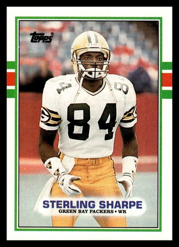 Sterling Sharpe 1989 Topps #379a Green Bay Packers RC Football Card | eBay