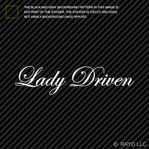 (2x) Lady Driven Sticker Die Cut Decal Self Adhesive Vinyl jdm girl | eBay