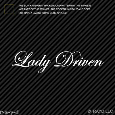 (2x) Lady Driven Sticker Die Cut Decal Self Adhesive Vinyl jdm girl | eBay