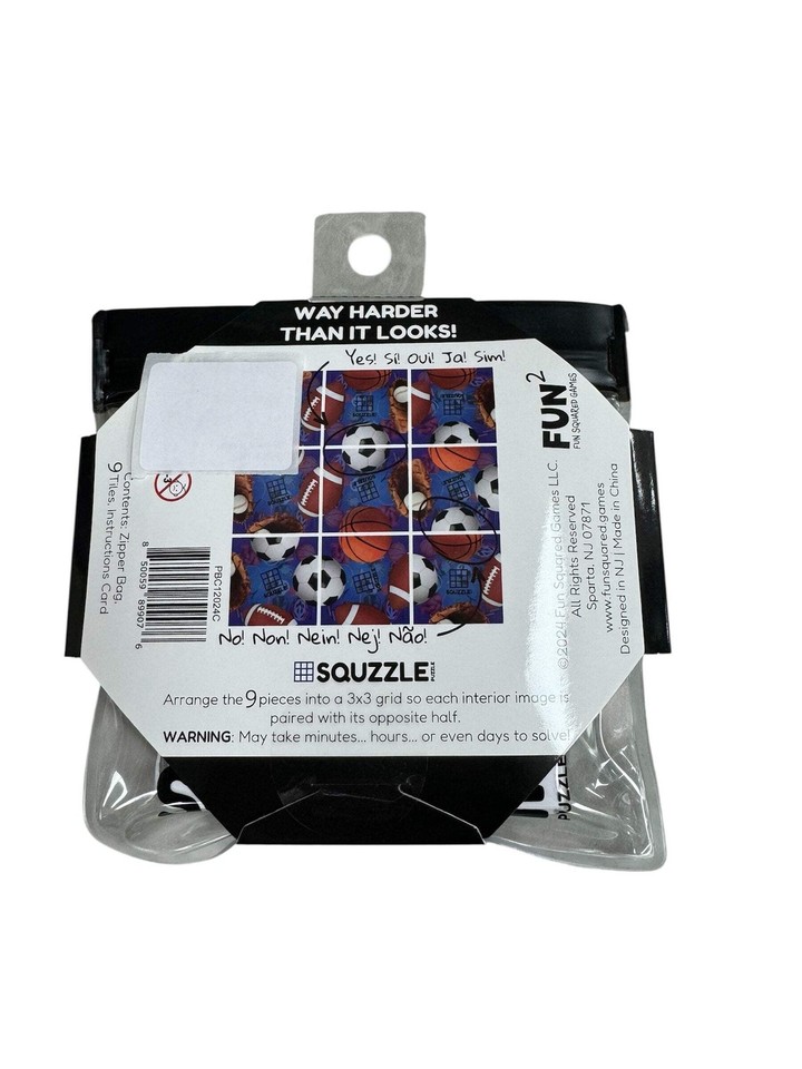 Fun Squared Games Squzzle Puzzle Sports PBC12024C | eBay