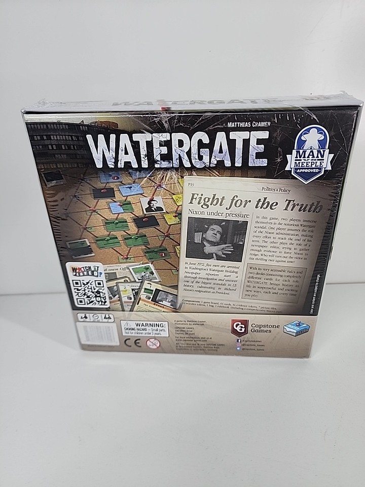 Watergate board game by Matthias Cramer, exclusive white edition. NEW ...