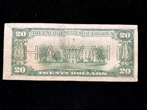 1934 A $20 Twenty Dollar Hawaii Bill Note | eBay