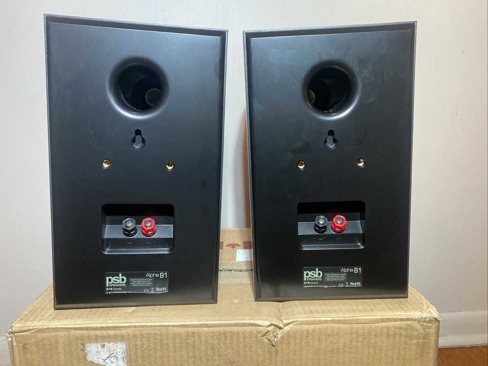 PSB Alpha Series B1, 2-Way Bass Reflex Ported, Bookshelf Speakers (Open ...