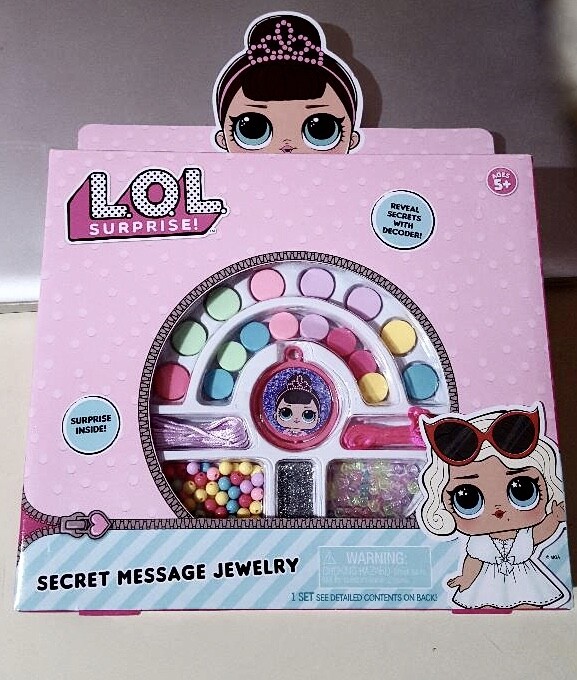NIB - LOL SURPRISE Secret Message Jewelry Set Charms Beads Cord ...