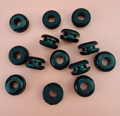 Black 8.8mm Silicone Rubber Plug Gasket Protect Caps Guard Coil Seal ...