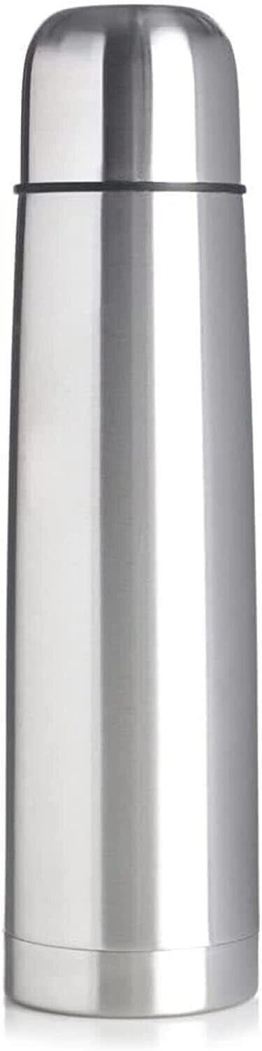 0.5L STAINLESS STEEL VACUUM FLASK HOT COLD TEA DRINK THERMOS CAMPING ...
