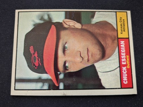1961 Topps Baseball Card # 384 Chuck Essegian - Kansas City Athletics ...