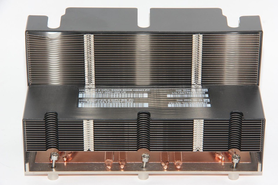 NVIDIA HGX H100 8 GPU SXM5 HEATSINK 935-24287-0001-000 CR 965-25612 ...