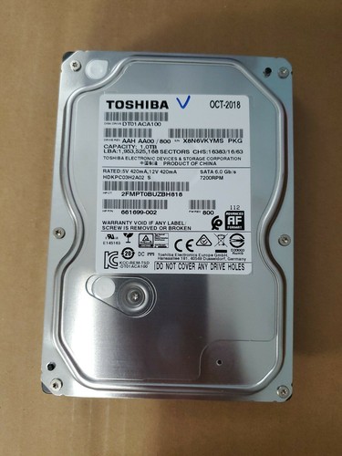 Toshiba DT01ACA100 1TB WIN 10 Internal 7200 RPM 3.5 inch SATA 6 Gb/s ...