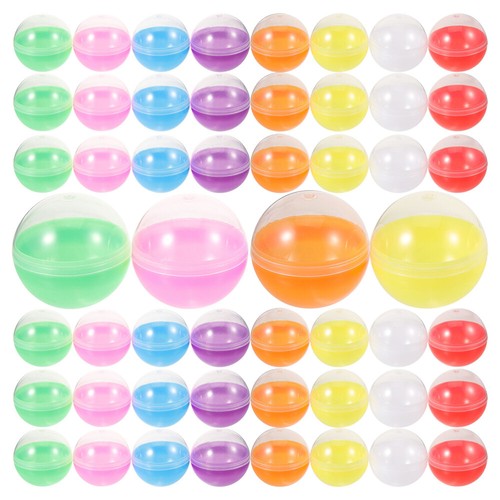 60 Pcs Shell Toy Plastic Balls Fun Vending Machine Capsules | eBay