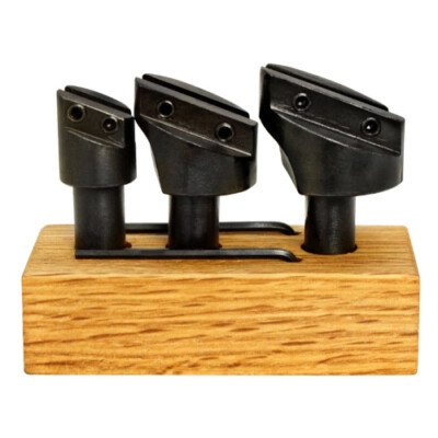 Fly Cutter Holder Set of 3 pcs With ½” Shank Wooden Stand Without Tool ...