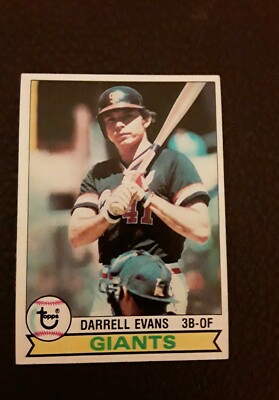 1979 Topps DARRELL EVANS Baseball Card #410. SAN FRANCISCO GIANTS. | eBay