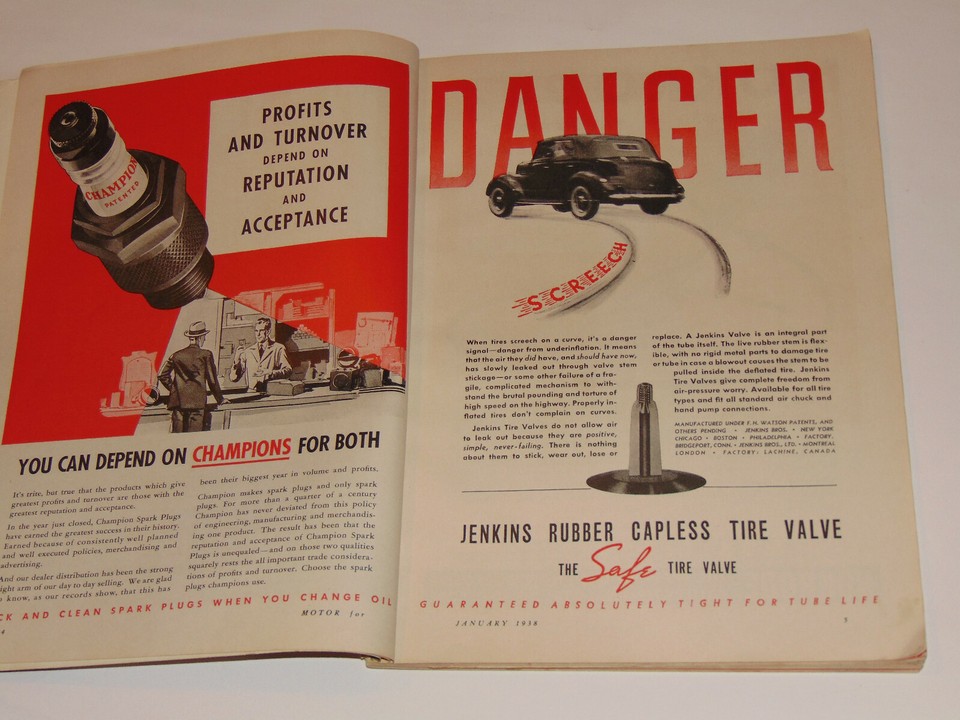 VINTAGE 1938 'MOTOR' MAGAZINE! SERVICE STATIONS TRADE PUBLICATION! ADS ...