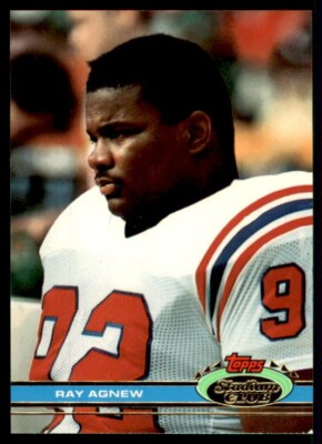 1991 TOPPS STADIUM CLUB FOOTBALL CARD NEW ENGLAND PATRIOTS #408 RAY ...