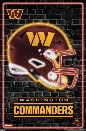 164 Washington Commanders NFL Metal Sign 12x8in Football Wall Decor | eBay