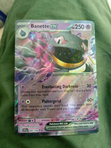 Banette ex 088/198 Sv01: Scarlet & Violet Base Set Holo Very Nice Card ...