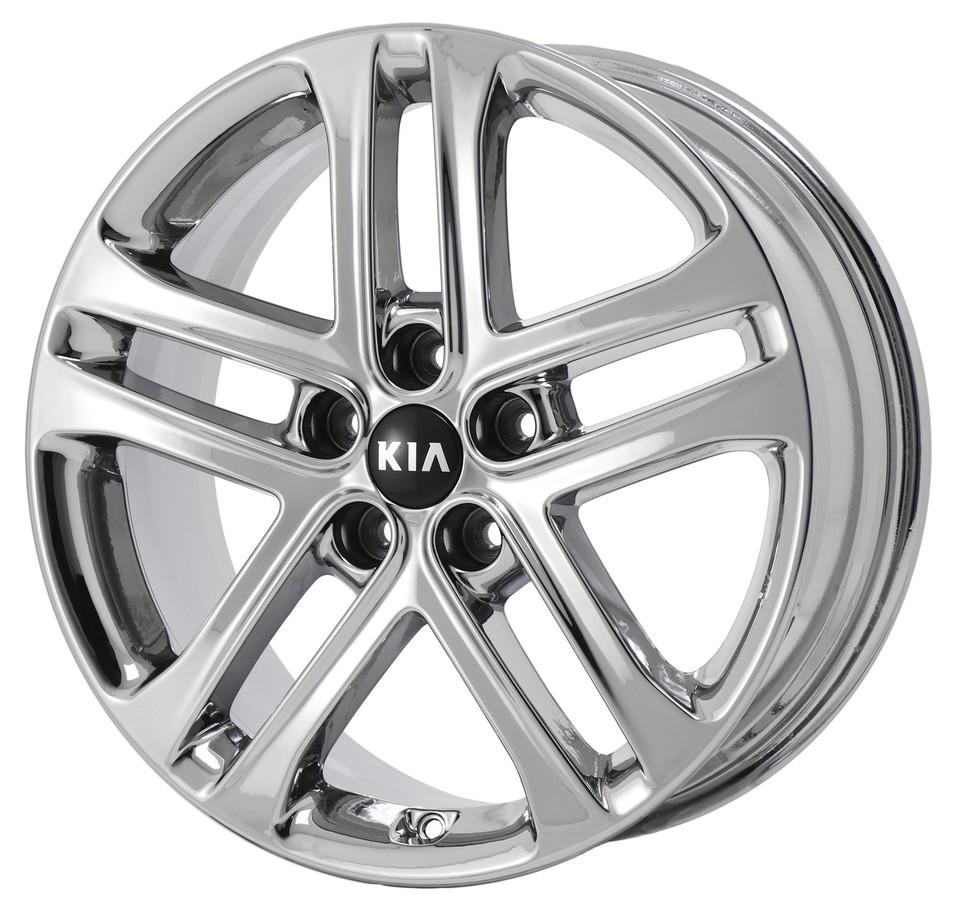 18" KIA OPTIMA PVD BRIGHT CHROME-C WHEELS RIMS FACTORY OEM 74673 2013 ...
