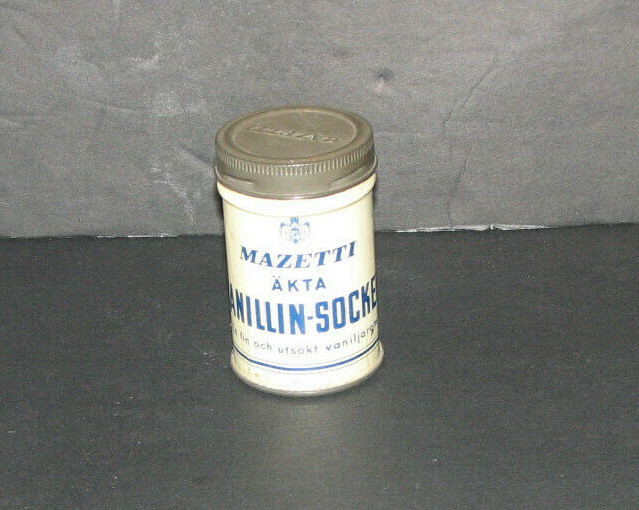 Vintage Collectible Small Tin Mazetti Akta Vanillin-Socker Dutch | eBay