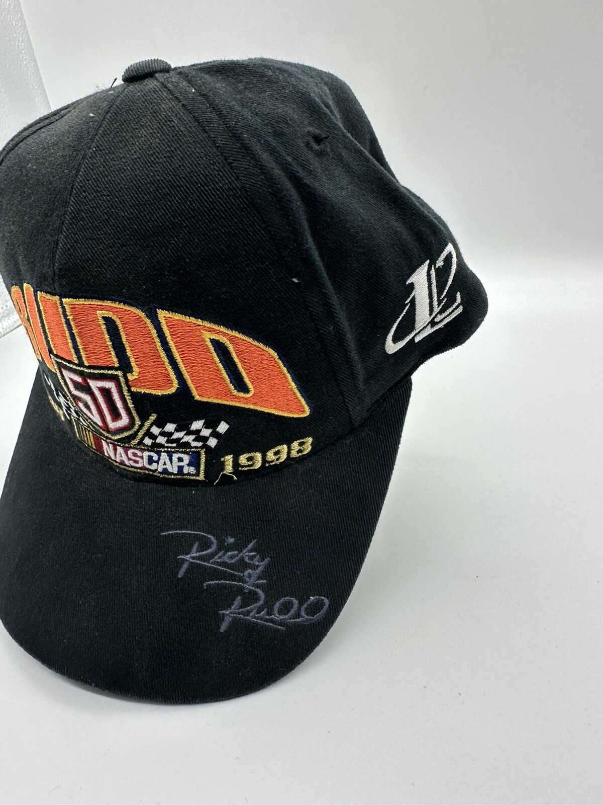 Vintage RICKY RUDD 90s NASCAR 50th Snapback RARE Cap Hat VTG Logo ...