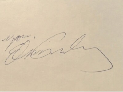 Elvis Presley Hand Signed Autograph Early Signature | eBay