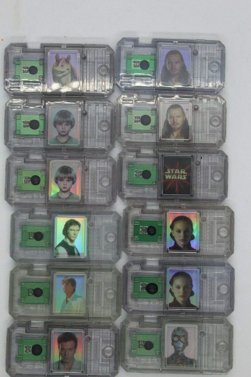 Lot of 12 Star Wars COMMTECH Chips The Phantom Menace Action Figure ...