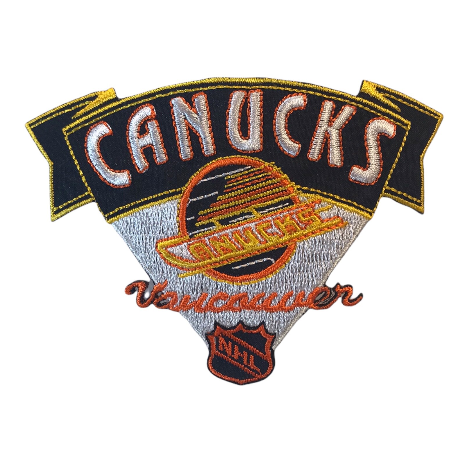 1990 ERA VANCOUVER CANUCKS NHL HOCKEY VINTAGE 4" BANNER STYLE TEAM LOGO ...