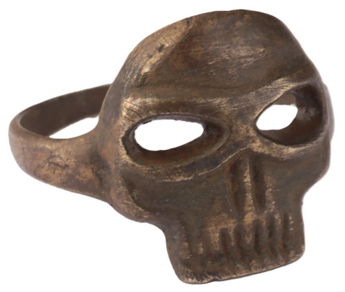 Gothic brutal WW1 Mans Ring Skull WWII Death head WWI Goth WW2 Size 8.5 ...