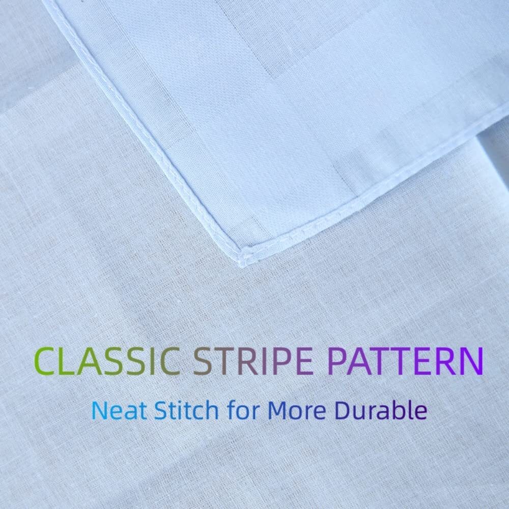 1/3/6/9/12pcs Handkerchiefs 100% Cotton Womens Mens Soft Hanky Pocket ...