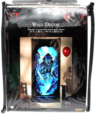 IT Pennywise Clown Wall Decor Halloween Party Decoration Banner Horror ...