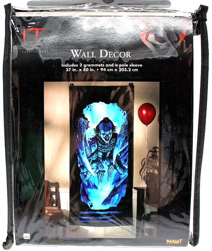 IT Pennywise Clown Wall Decor Halloween Party Decoration Banner Horror ...